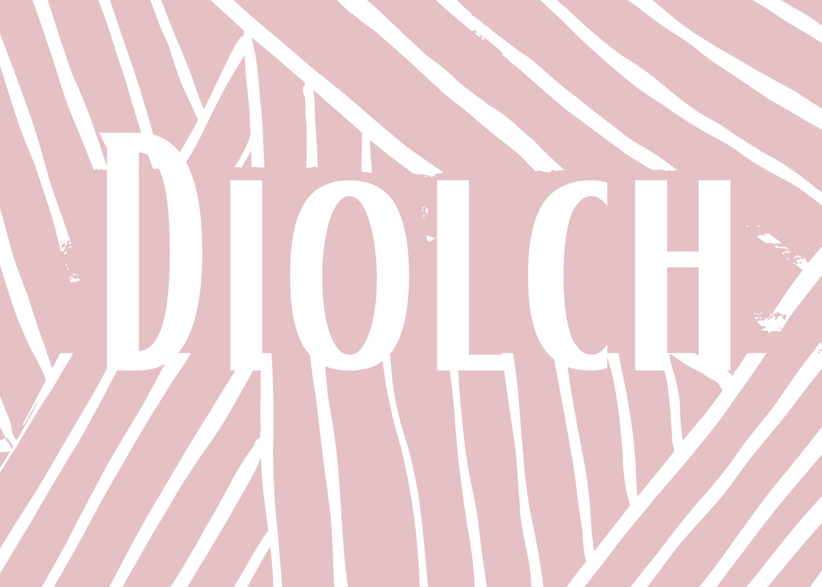 Cerdyn Diolch | Cardiau.Cymru — Siop Y Pentan
